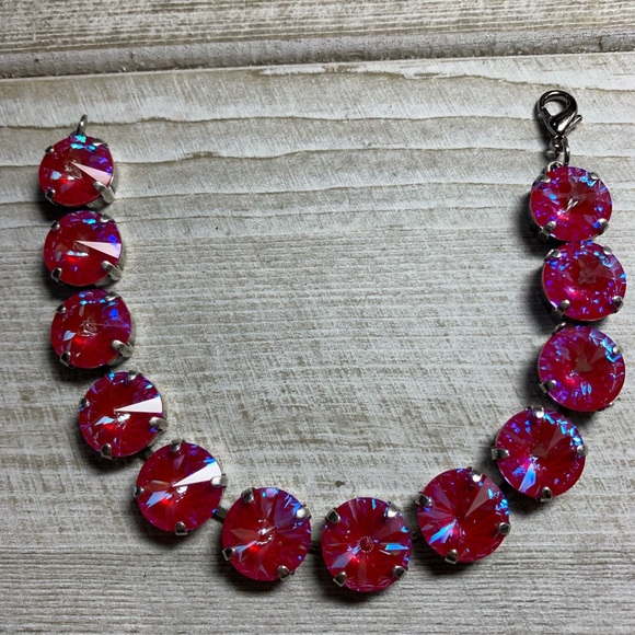 Swarovski | Jewelry | Handmade Swarovski Crystal Royal Red Delite ...